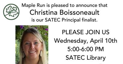 Christina Boissoneault named finalist for St. Albans Town Educational ...