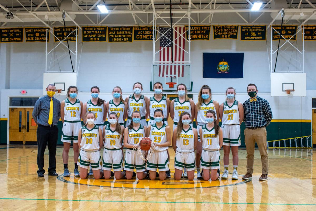 Comets celebrate 2021 basketball championship--Comets cut the net ...