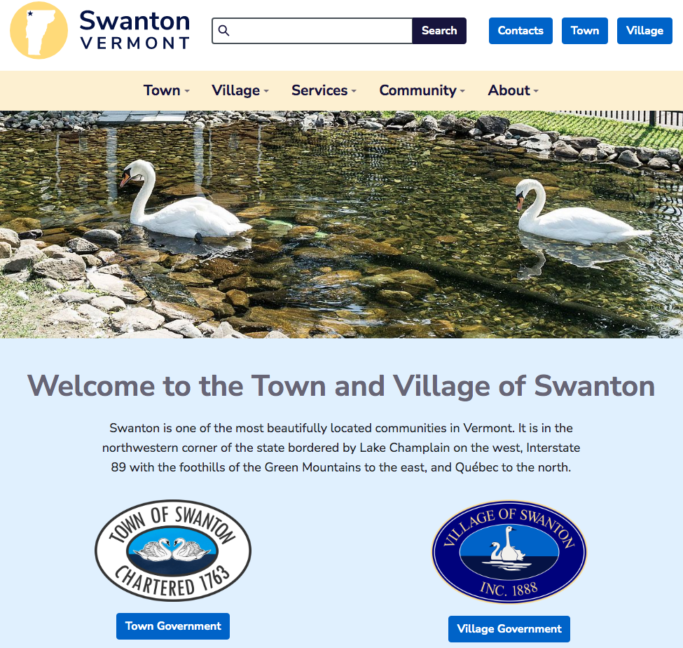 New website launched for Swanton; Swantonvt.gov to be info hub for both ...