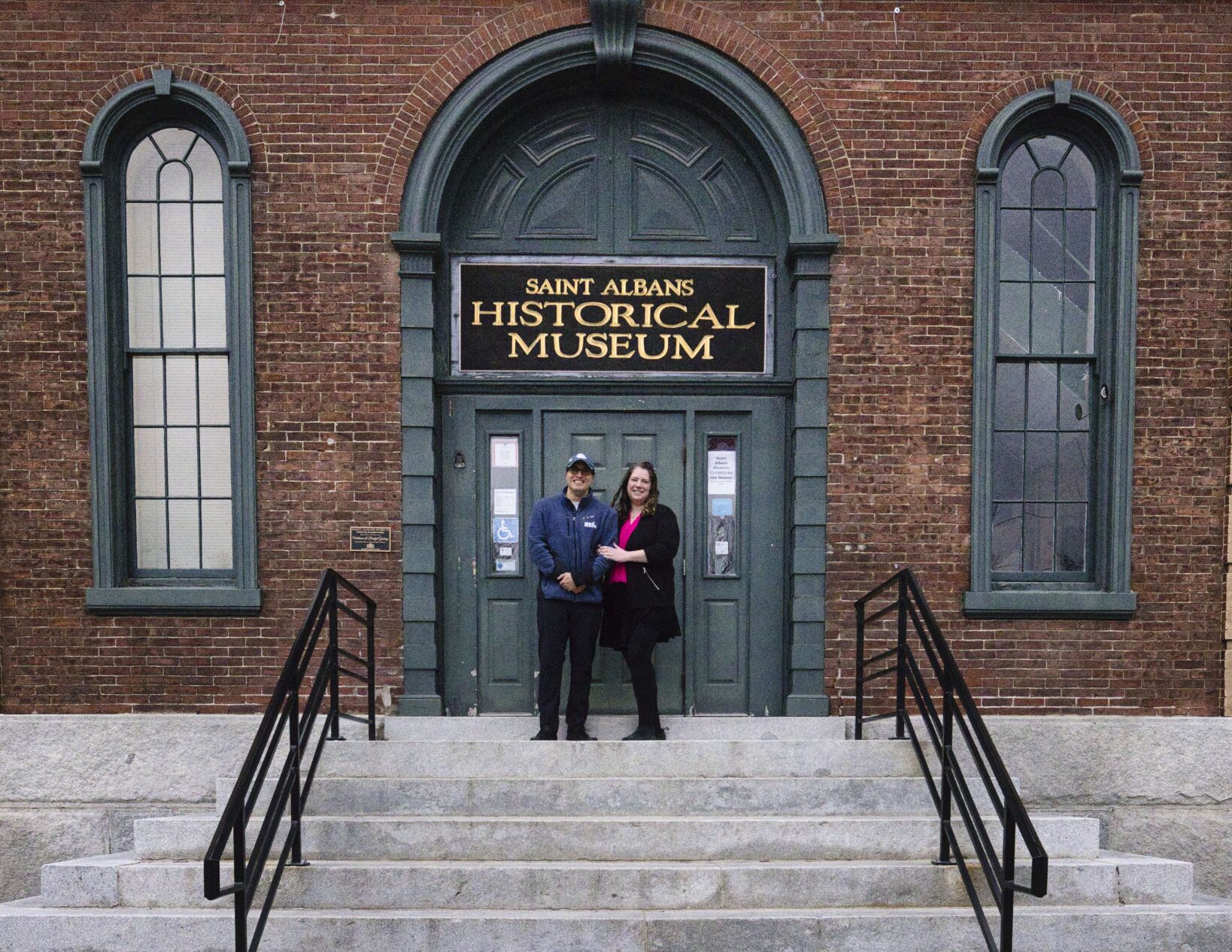 New plaque at Saint Albans Museum honors Garibays for donation for new ...