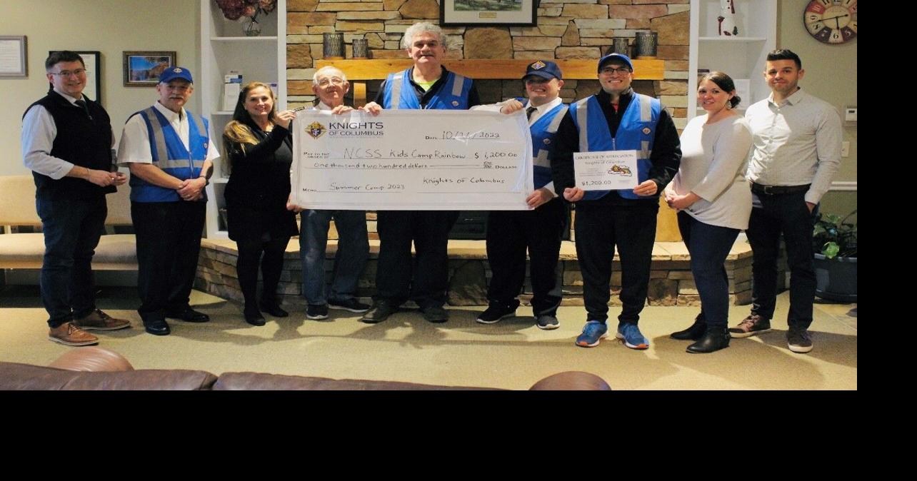 NCSS' Camp Rainbow receives $1,200 donation from Knights of Columbus ...