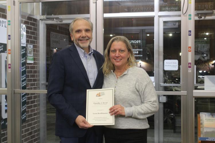 Leon Berthiaume recognized with Bovat award | Local News | samessenger.com