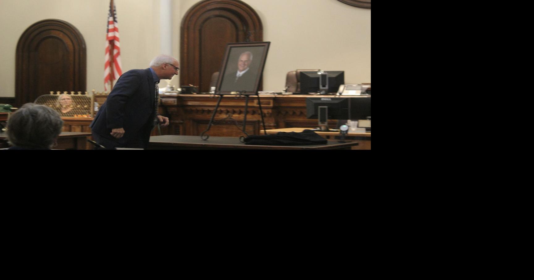 Retired Franklin County judge honored with courthouse portrait hanging ...