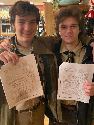 These Boy Scout Troop 70 members achieved the rank of Eagle Scout ...