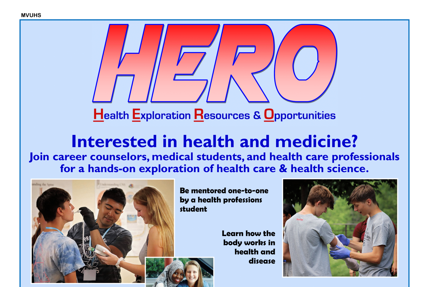 Missisquoi Valley Union kicks off pre-medical HERO program | Schools ...