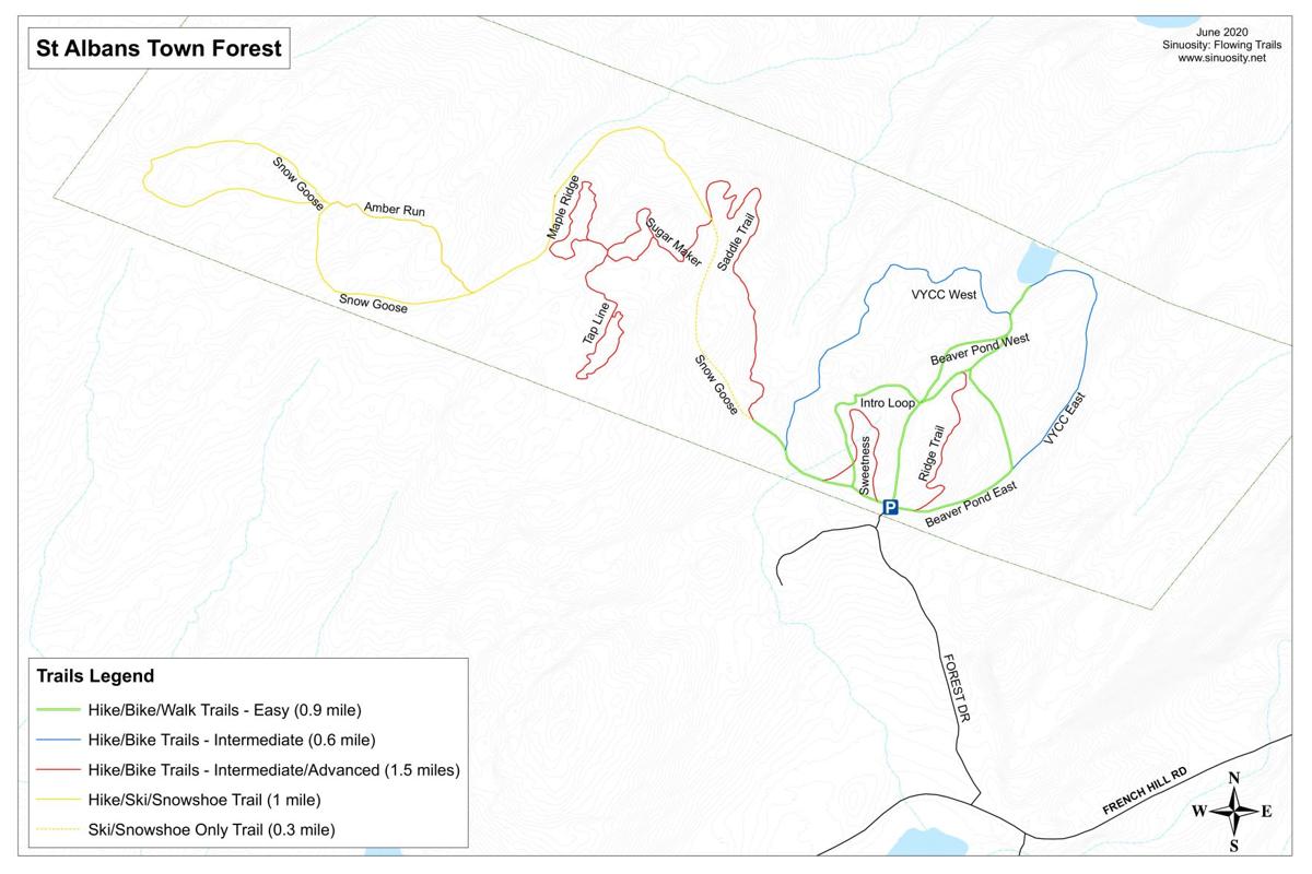 New trails trace St. Albans Town Forest | News | samessenger.com