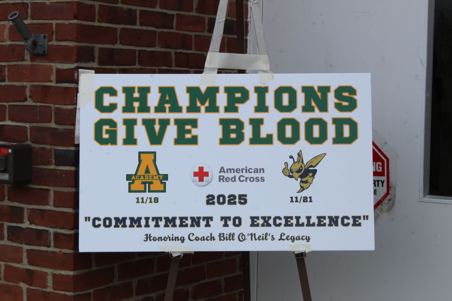 Blood drive at BFA-St. Albans in memory of Coach O'Neil | | samessenger.com