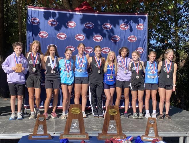 Lady Falcon XC places third in state | Archives | sanfordherald.com