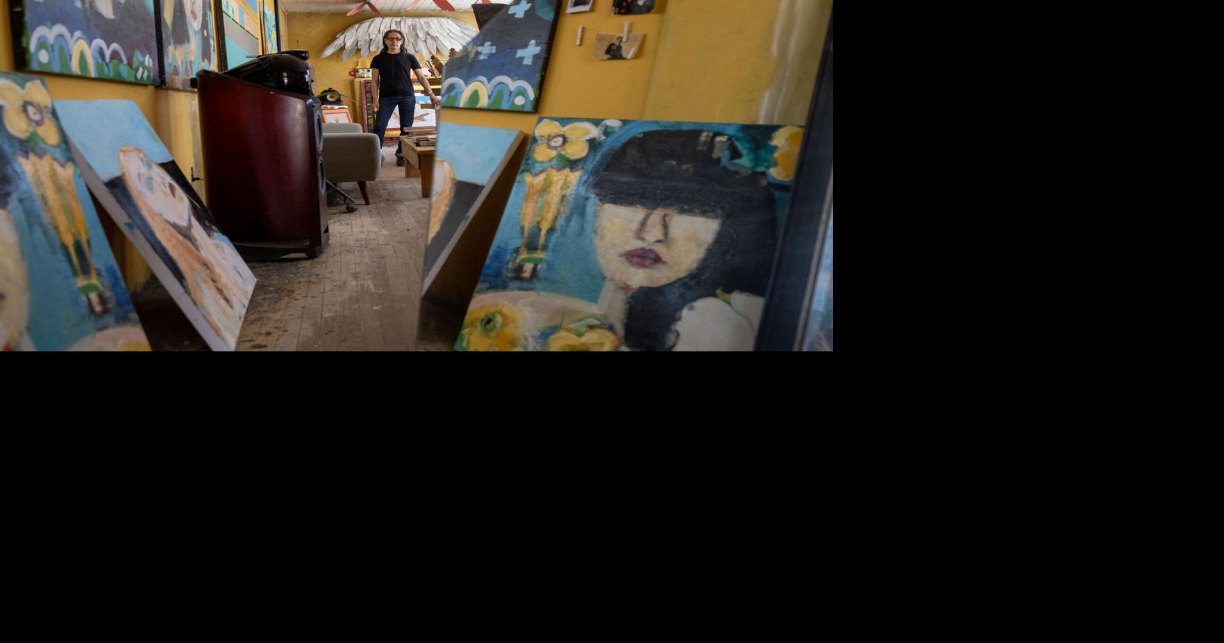 My Favorite Room: Artist Gregory Lomayesva’s living room is where his ...