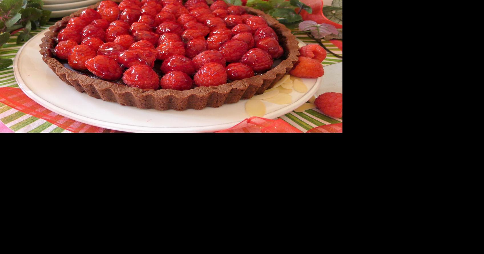 Resplendent raspberries shine in simple tart | Taste ...