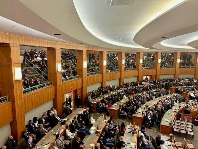 Many in public denied seats to speech after governor's team takes up ...