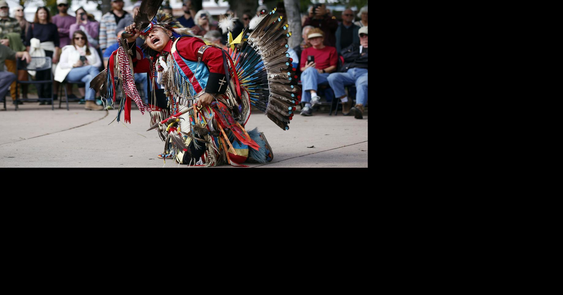 Santa Fe celebrates Indigenous Peoples Day with Plaza obelisk's future ...