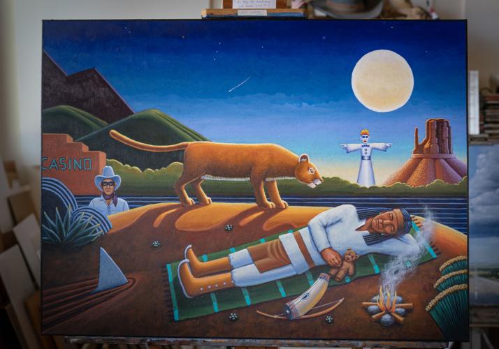 Friends help Native artist with ALS complete unfinished works | Local ...