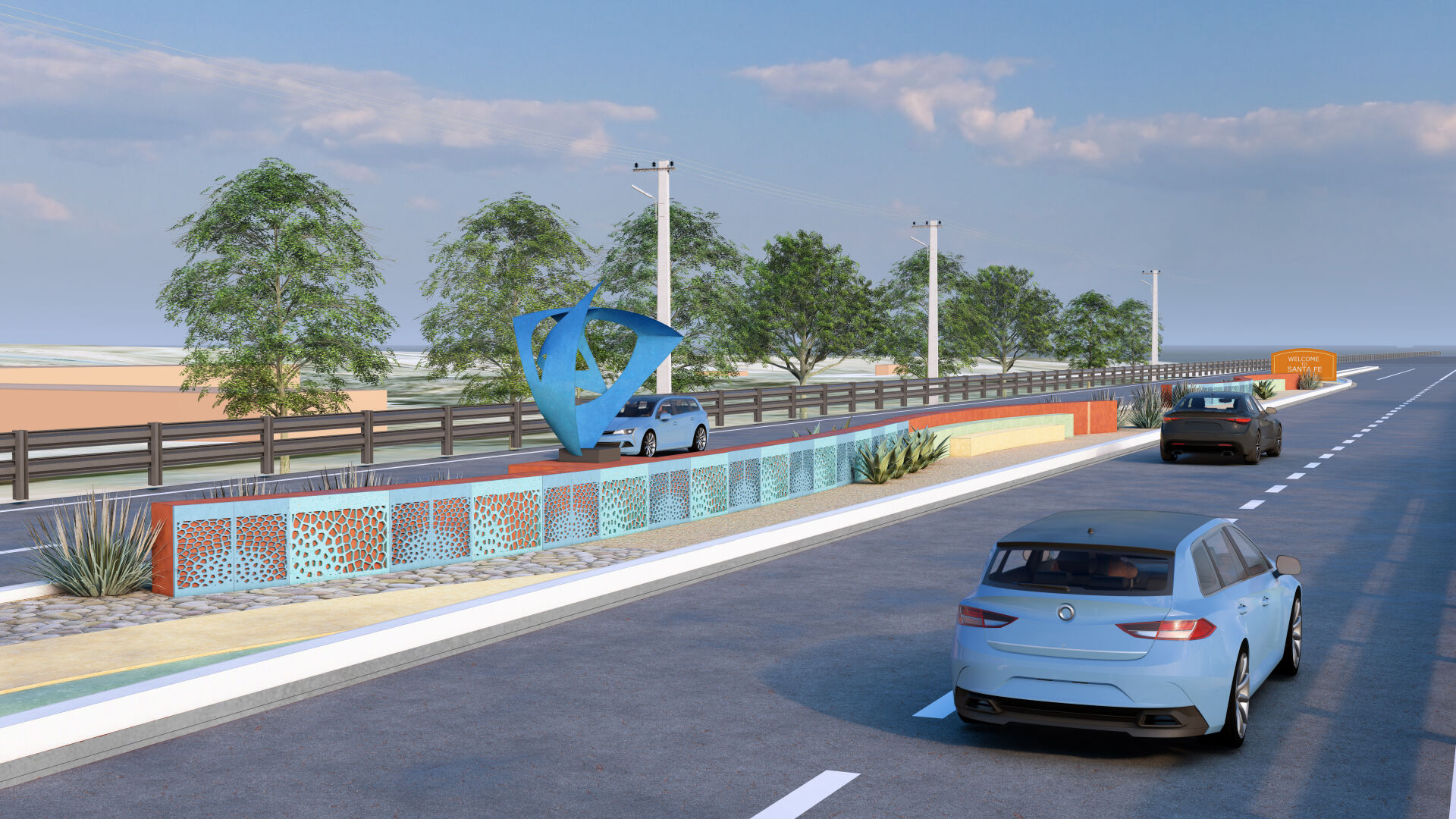Designs unveiled for Santa Fe gateway median improvement | Local News ...