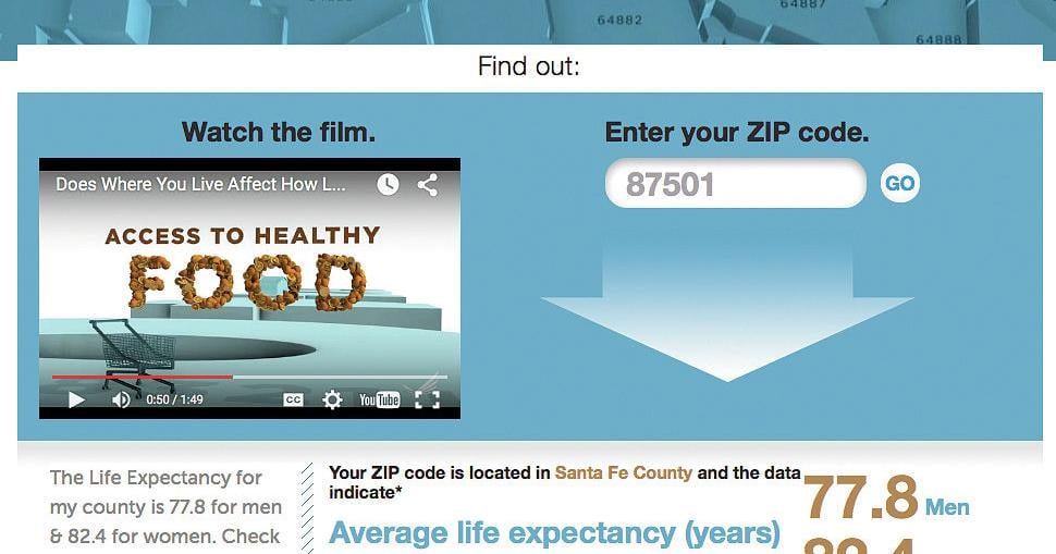 Your life expectancy? ZIP code gives clues | Health And Science ...