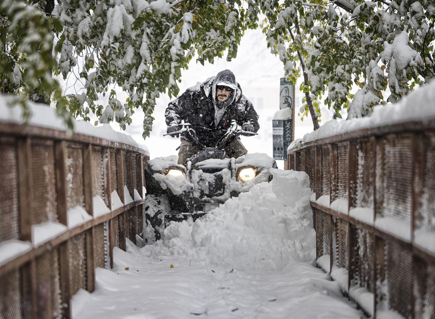 Santa Fe, region buried in snow as early winter blast bears down ...