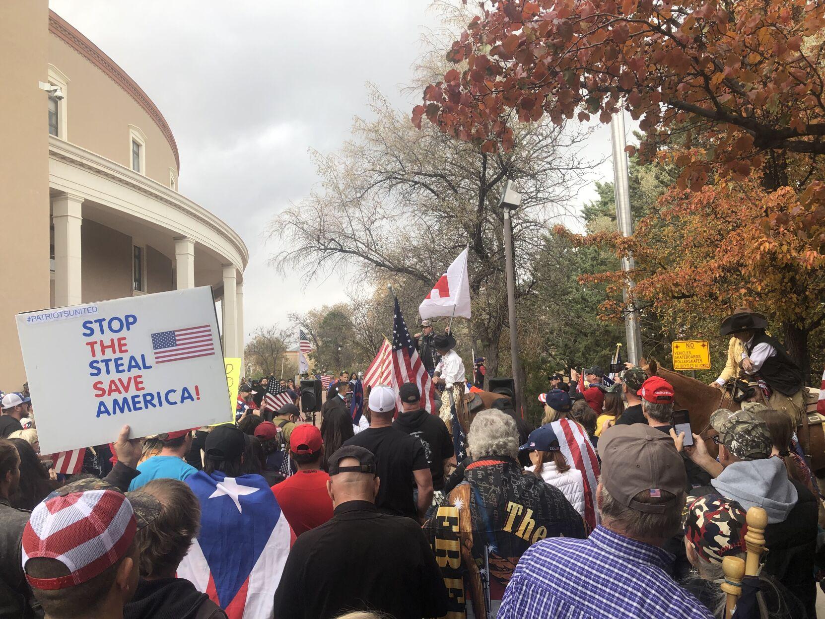 Angry Trump supporters protest election outcome at Roundhouse ...