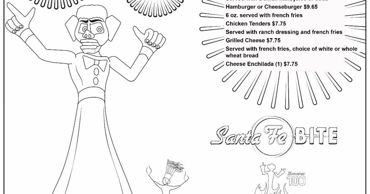 Kiwanis Club offers Zozobra coloring menus to celebrate centennial ...
