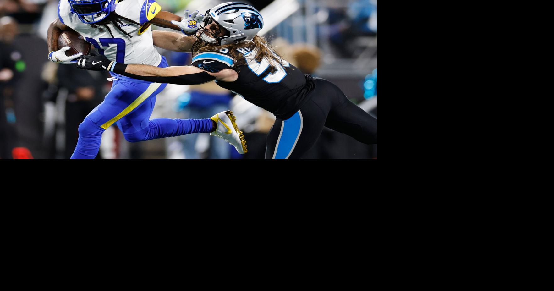 Stafford's late TD pass lifts the Rams past the Panthers 34-31 in tense ...