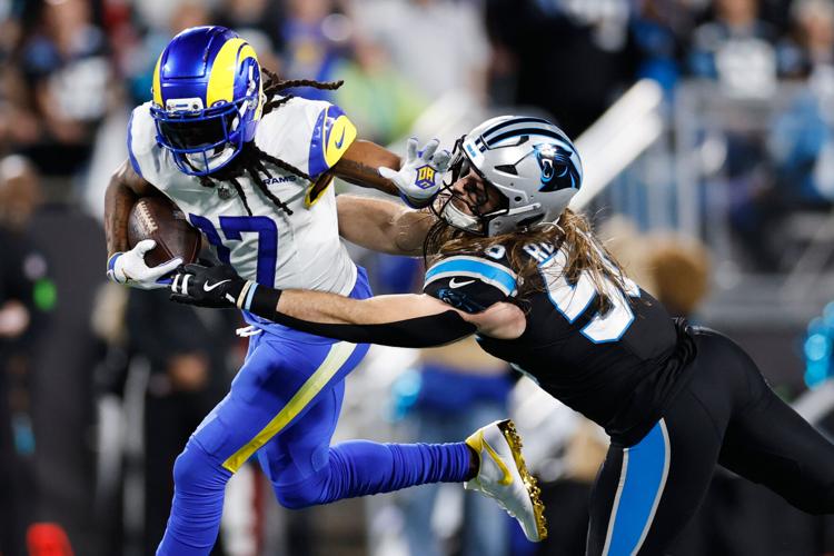 Stafford's late TD pass lifts the Rams past the Panthers 34-31 in tense ...
