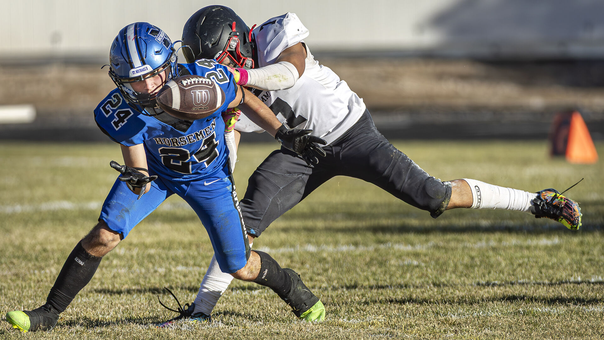 St. Michael's running back Dominguez 3 feet short of school record ...