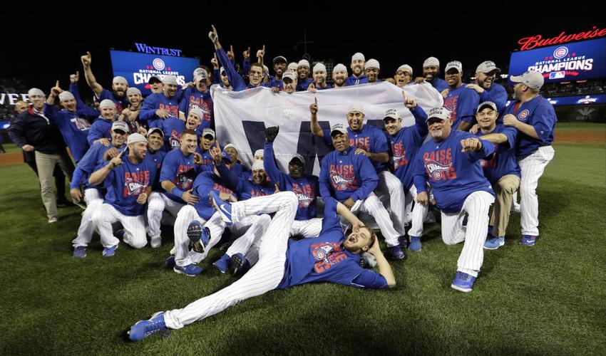 Cubs win the pennant: Chicago beats Dodgers 5-0 to reach 1st World ...