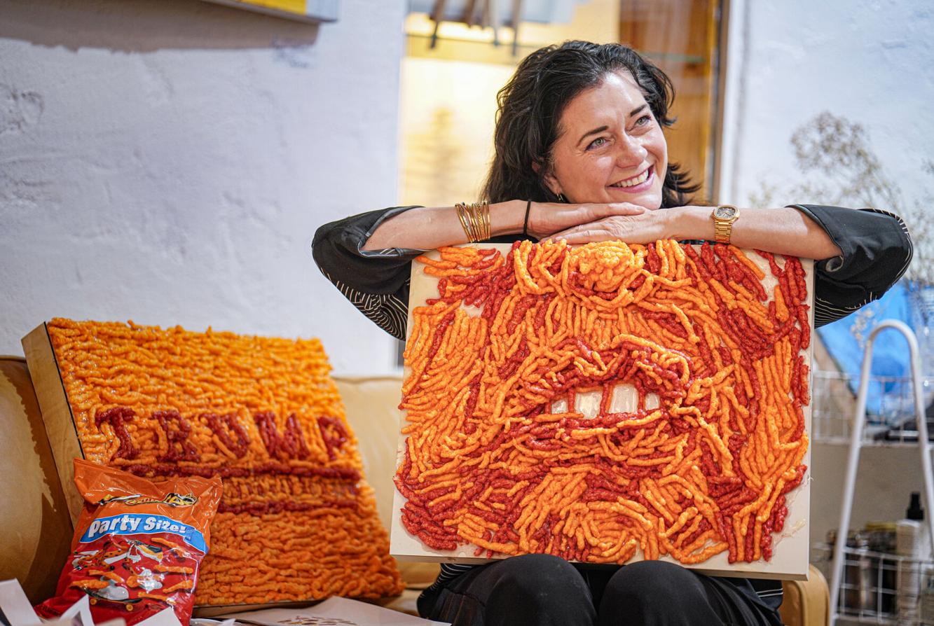 Santa Fe artist's Cheetos artwork of Trump draws raves in New York City ...