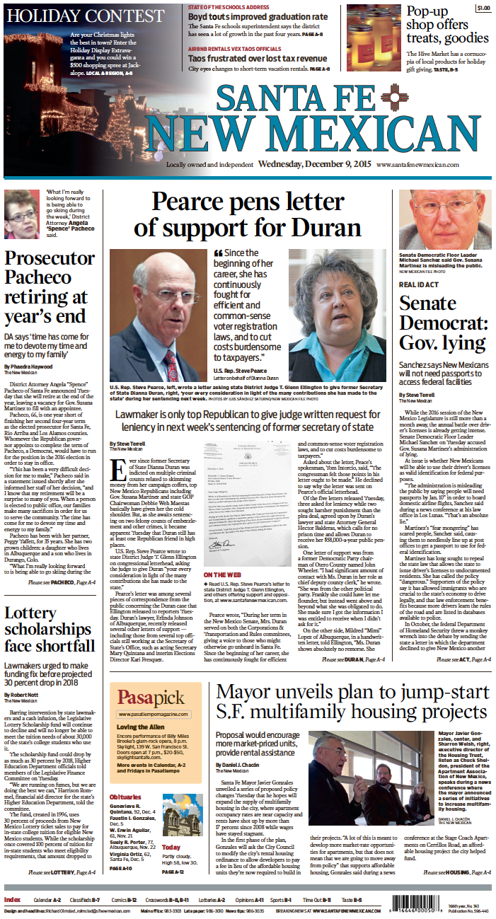 ‘The New Mexican’ wins national Newspaper of the Year award | Local ...