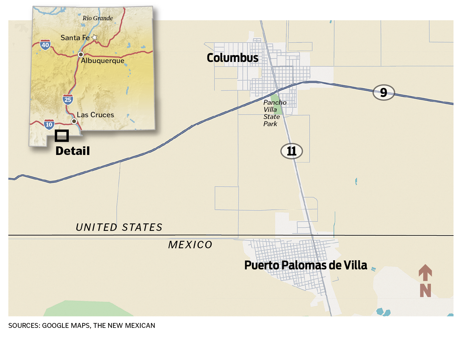 Connected towns of Columbus, Palomas adjust to changing border | Local ...