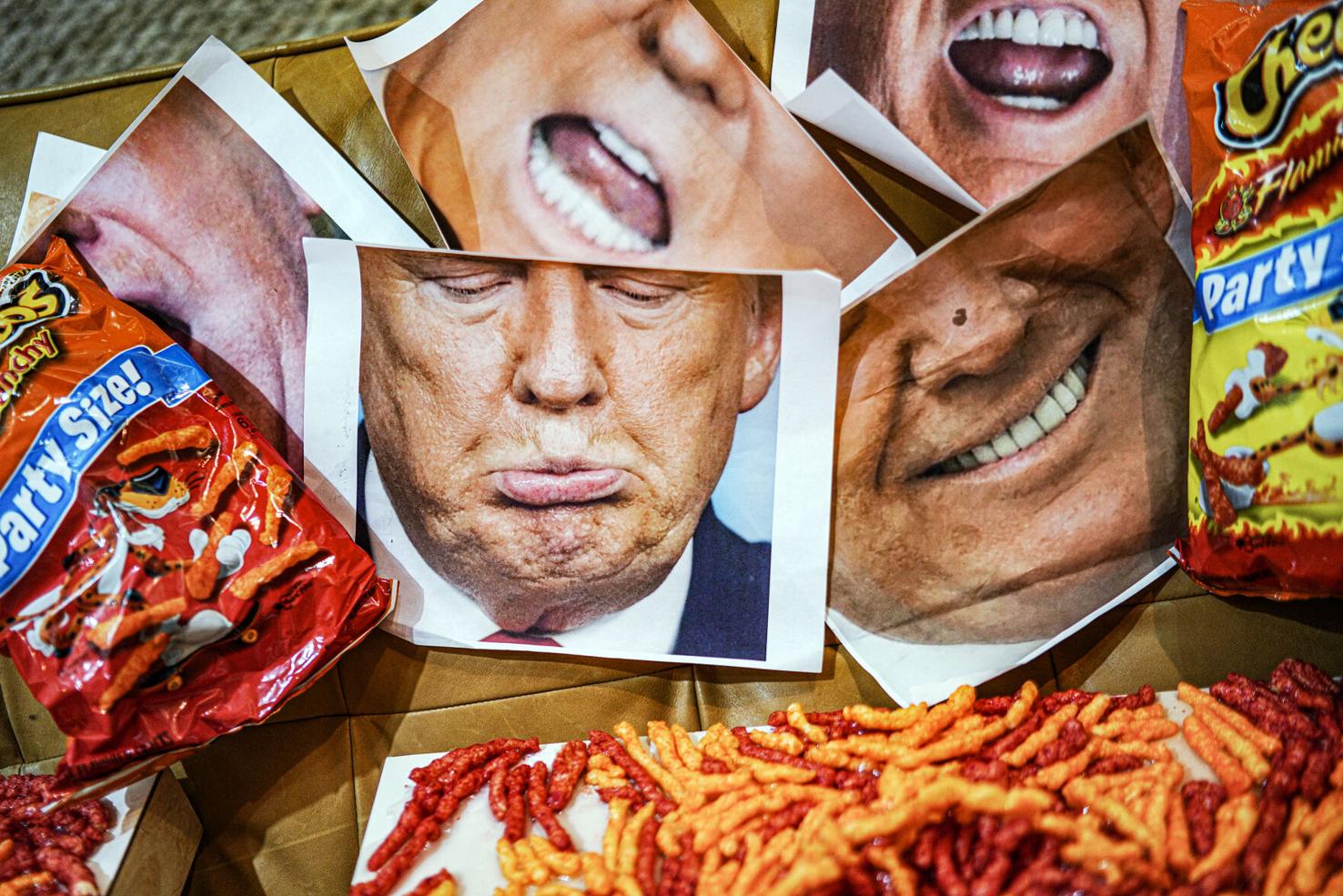 Santa Fe artist's Cheetos artwork of Trump draws raves in New York City ...