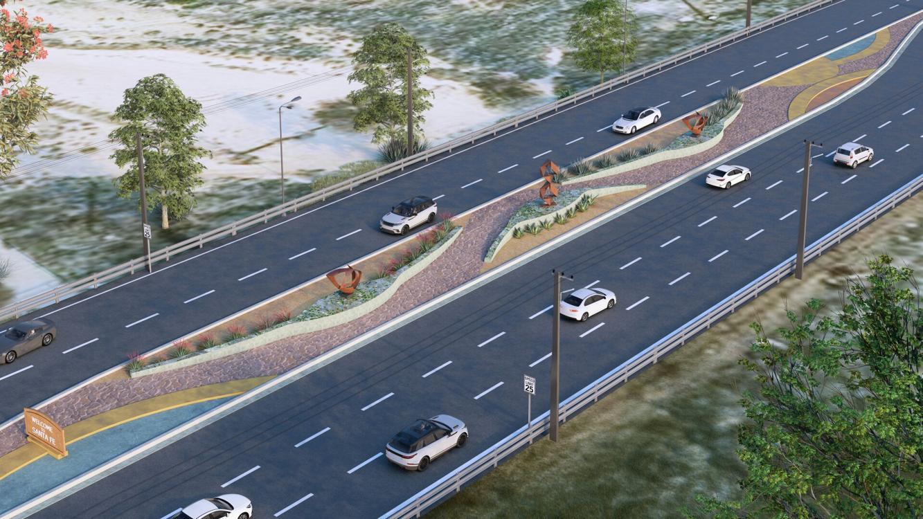 Designs unveiled for Santa Fe gateway median improvement | Local News ...