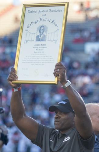 Former Lobo Mathis returns to UNM en route to College Football Hall of ...