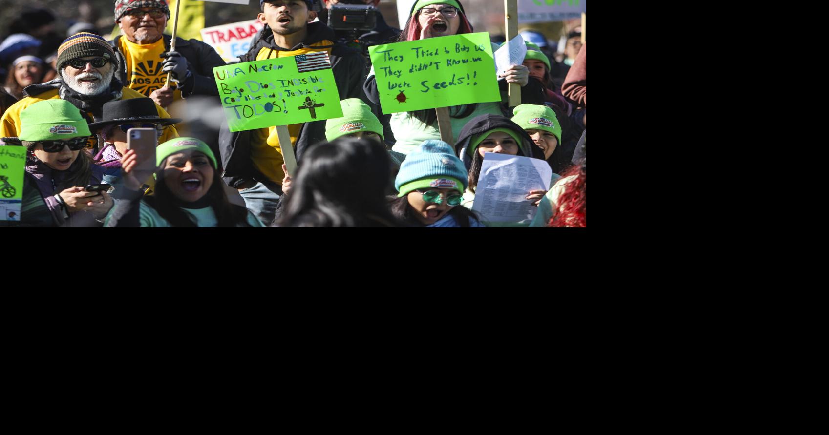 Hundreds rally for immigrant rights at state Capitol in Santa Fe ...