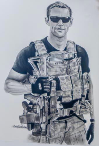 Local artist presents man with portrait of his son, a fallen Special ...