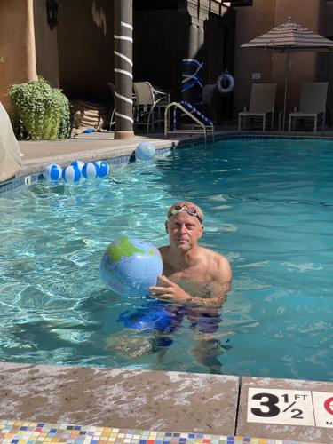 Former Santa Fe resident calculates he has swum 24,901 miles, enough to ...