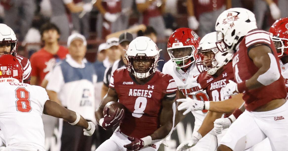 Lobos get first win in wild game, beat Aggies 50-40 | Sports ...