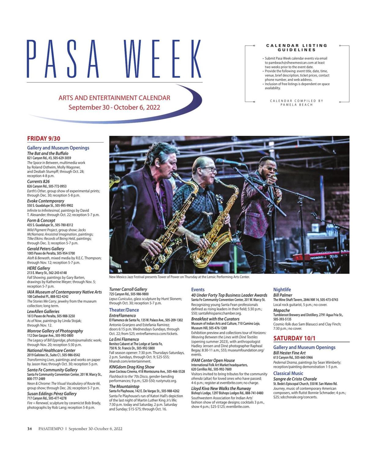 Read the Pasatiempo calendar | Pasa Calendar | santafenewmexican.com