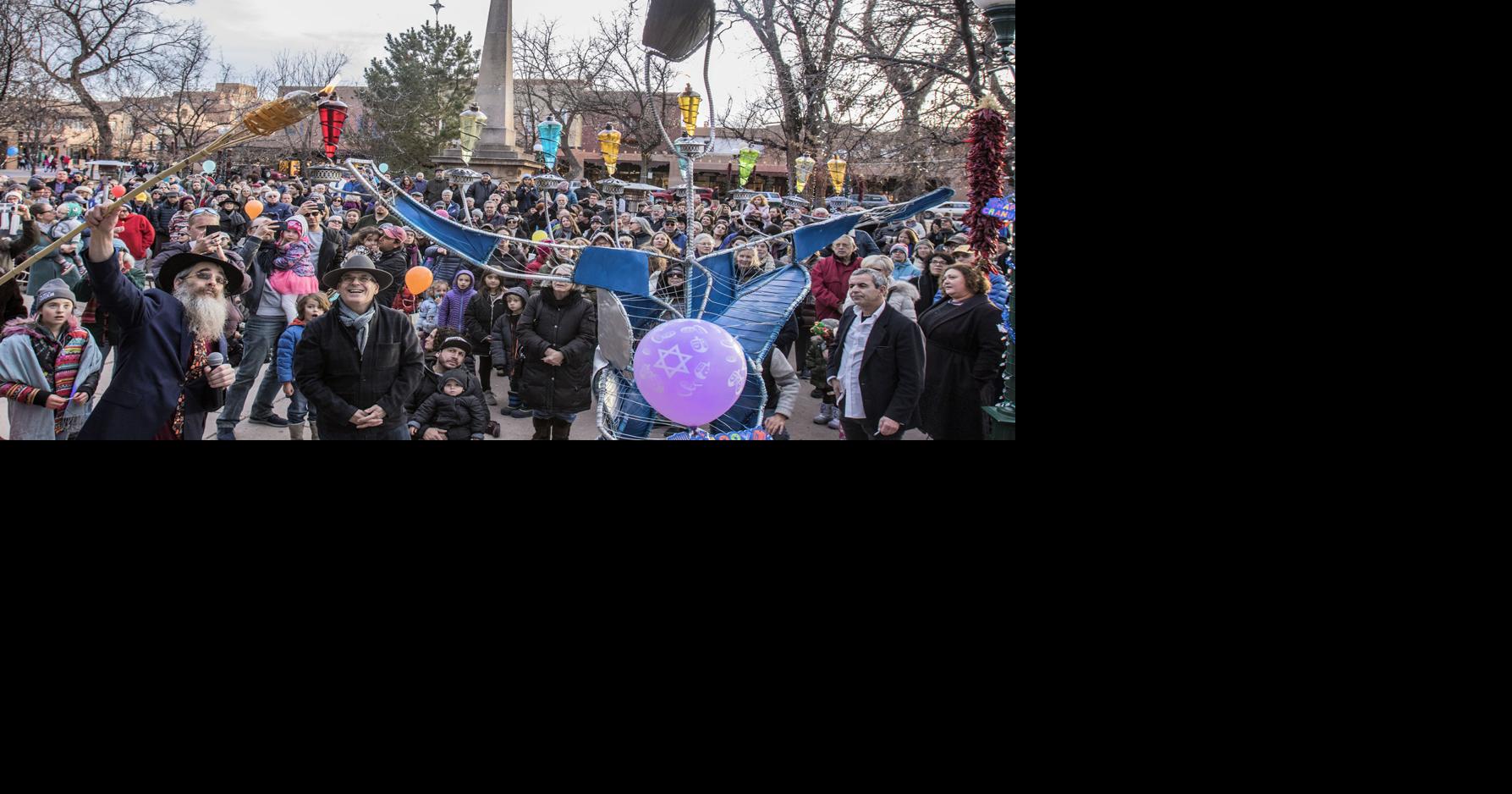 Diverse group celebrates Hanukkah on Santa Fe Plaza | Local News ...