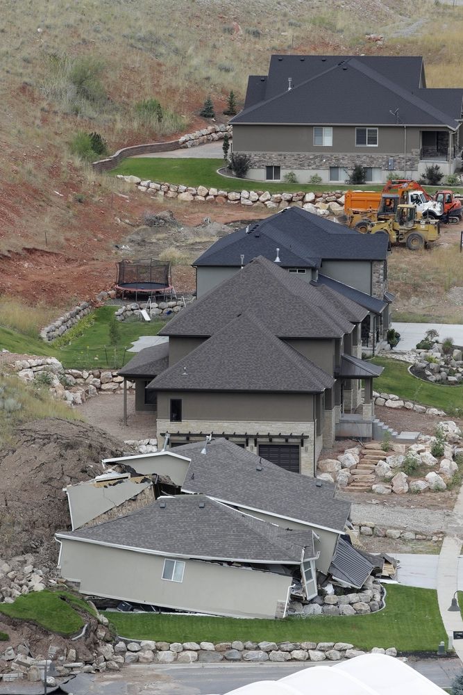 Landslide hits Utah neighborhood, destroys home | News ...