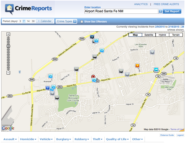 Online map plots Santa Fe County crime | Local News | santafenewmexican.com