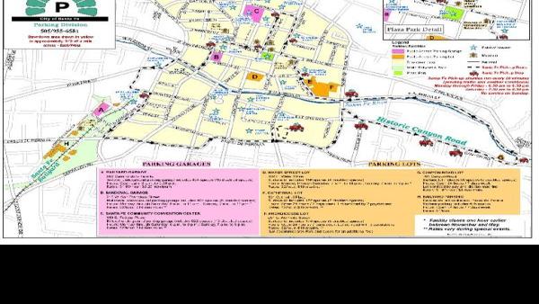 Parking Map for Downtown Santa Fe | Magazines | santafenewmexican.com