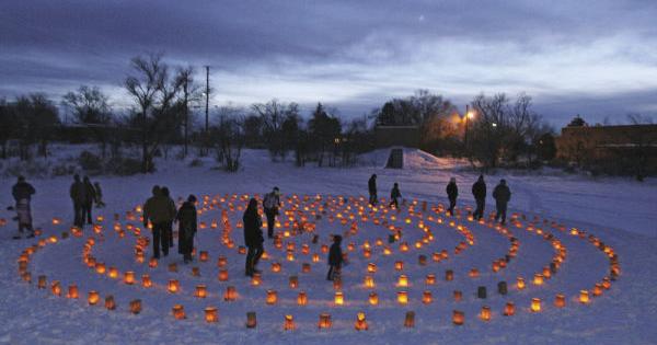 A labyrinth of light: Winter Solstice celebration brightens the longest ...