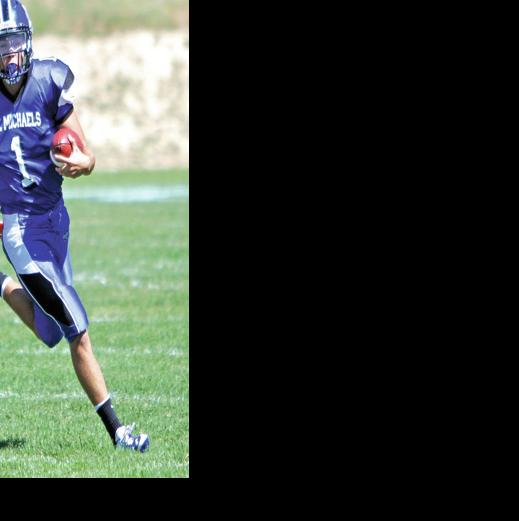 St. Michael’s football team relies on running game to defeat Taos ...