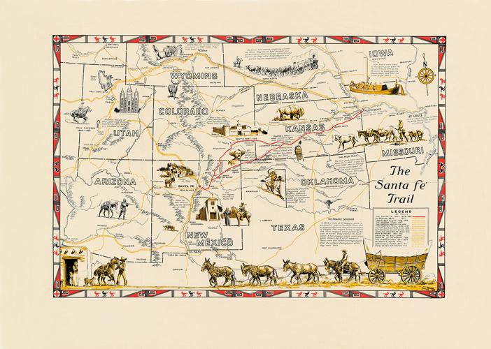 The world in glorious color: Fray Angélico Chávez History Library map ...