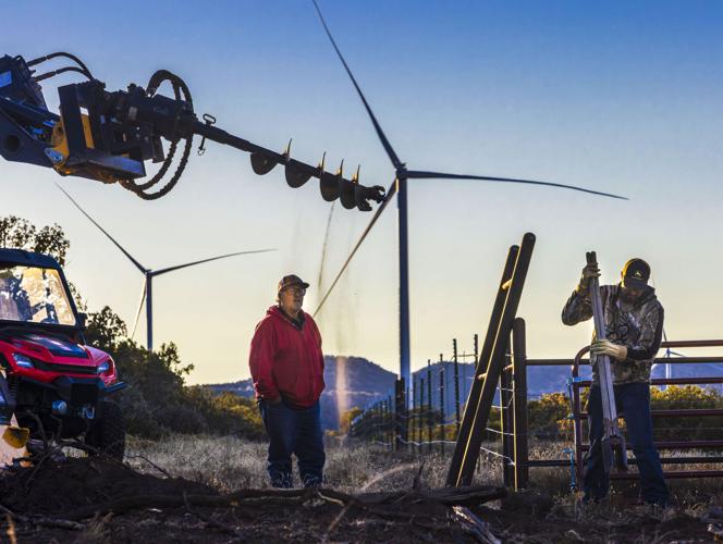 Corona bustling amid wind farm construction, but some locals aren't ...