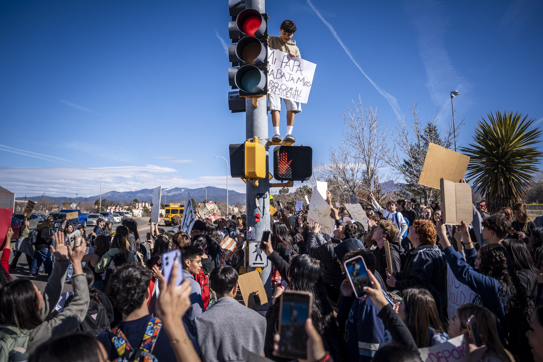 'We need to speak up': Hundreds of Santa Fe students hold walkout over ...