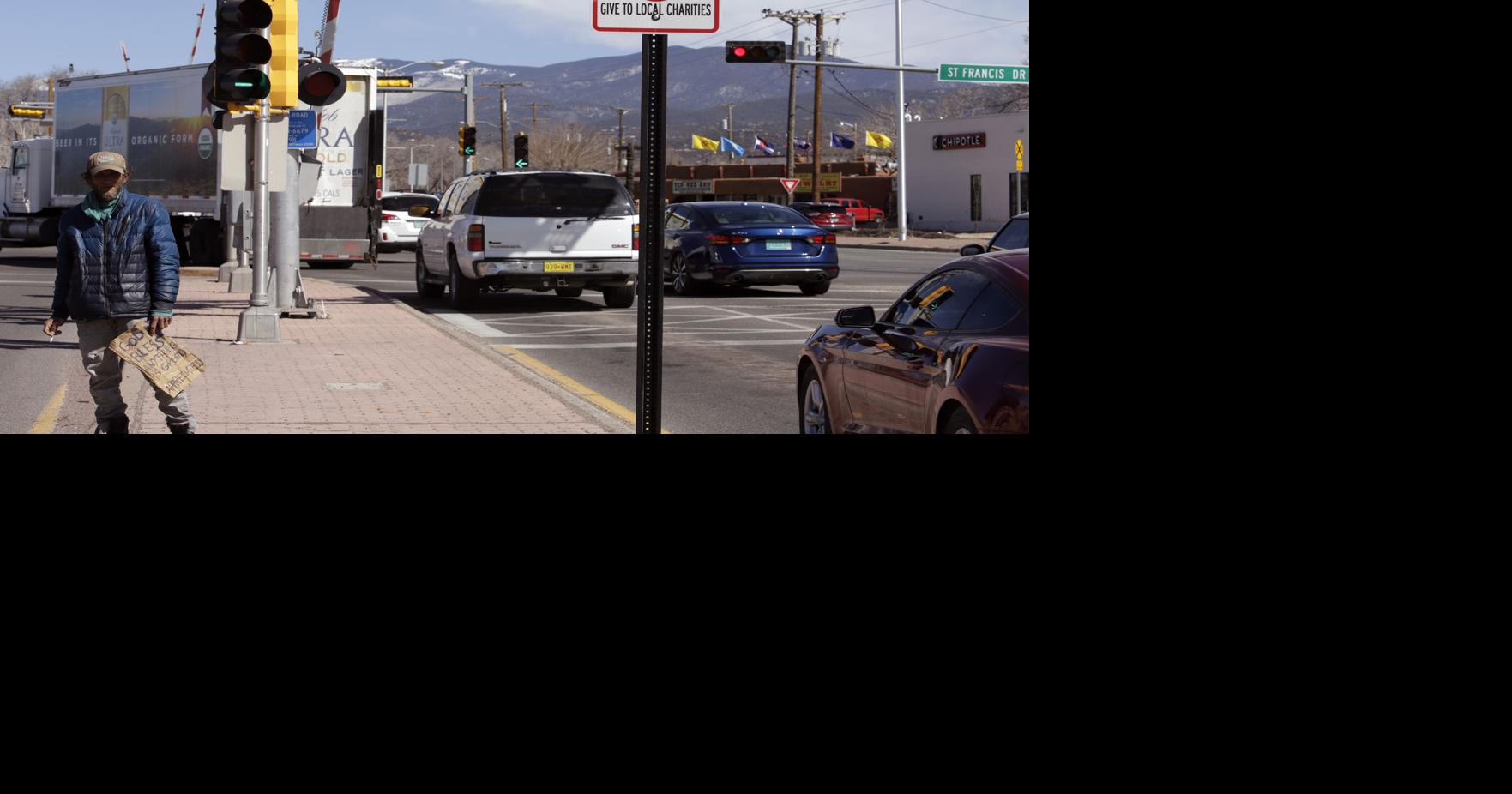 Santa Fe installs signs at busy intersections to curb panhandling ...