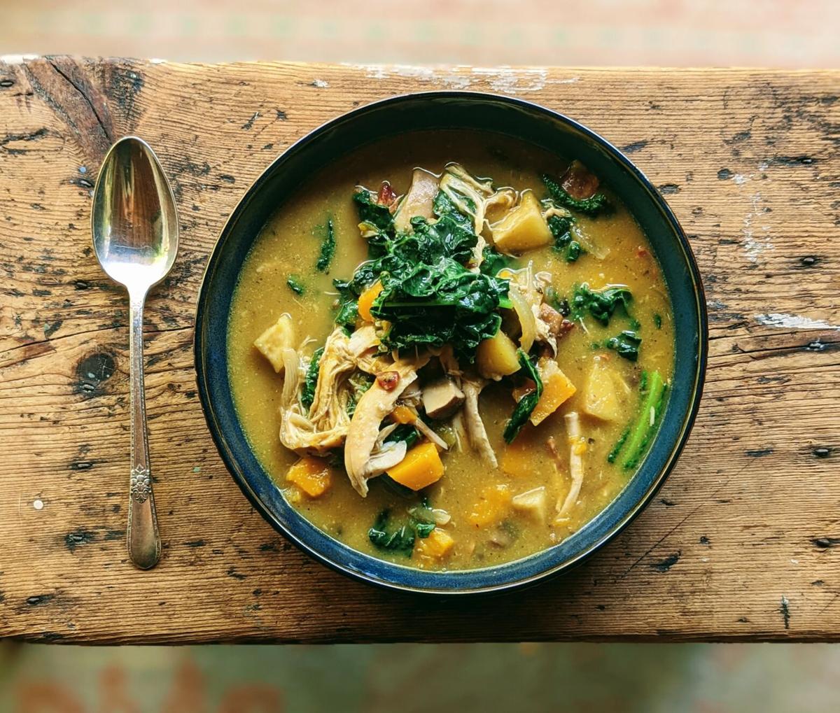 Chicken stew with butternut squash and apple | Taste ...