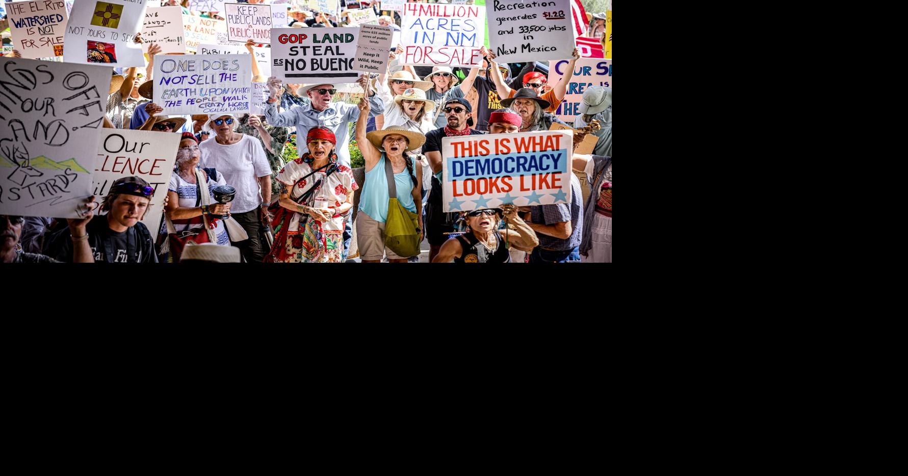 Around 2,000 protest proposed federal public lands sale outside Western ...