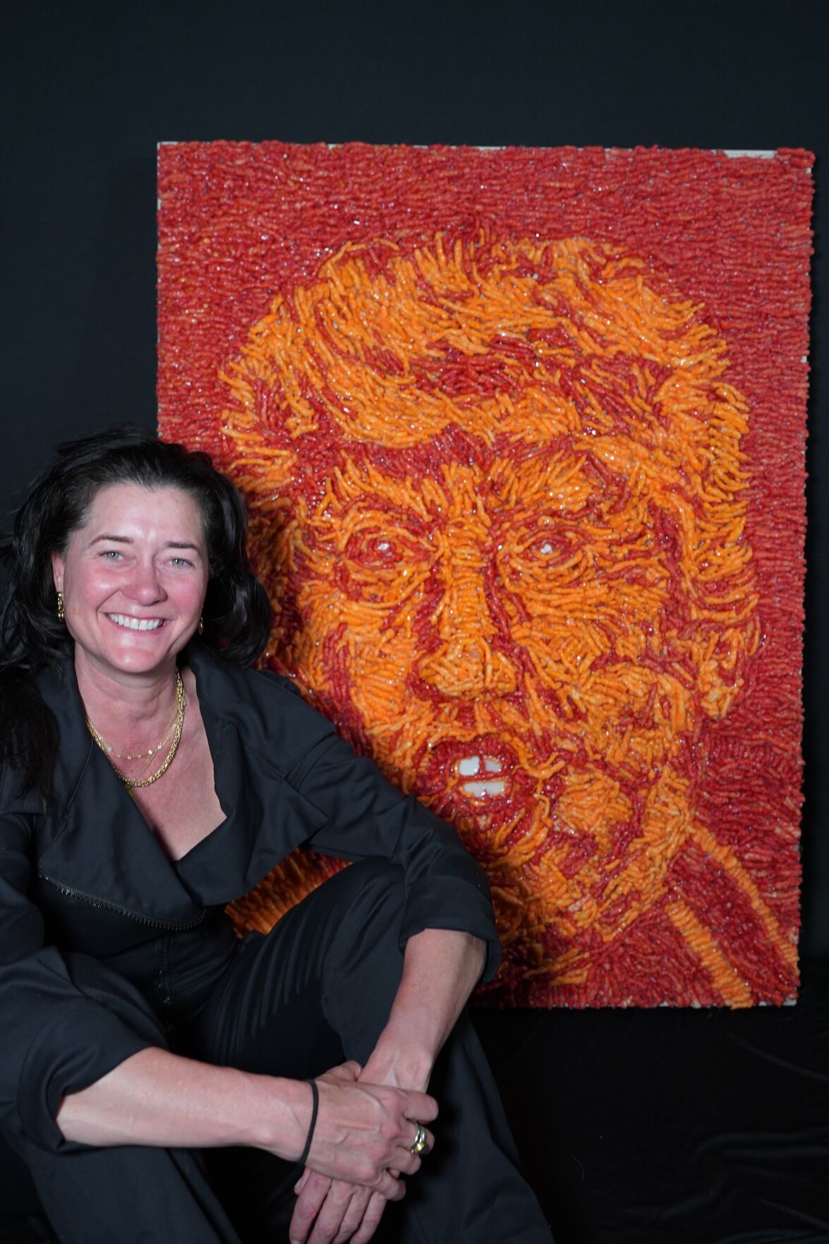 Santa Fe artist's Cheetos artwork of Trump draws raves in New York City ...